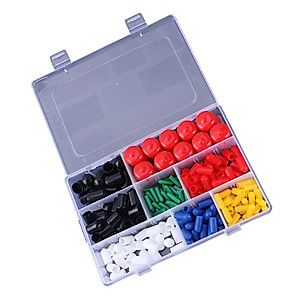 Upgraded Rubber End Caps with Storage Slip Resistant Protectors Rubber Caps Set for Screws & Round Tubes