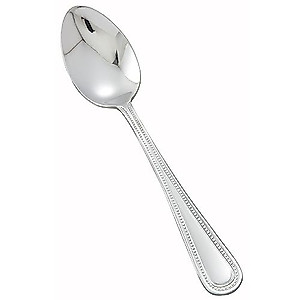 Winco 0005-01 Dots Mirror Finish S/S Teaspoon - Dozen