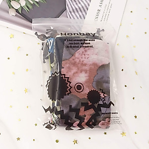 Honbay 5PCS Portable Straw Carrying Case Straw Pouch Travel Bag for Various Straw, Cleaning Brush and Cutlery