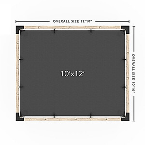 Pergola Kit with Shade SAIL for 4x4 Wood Posts (10x12)