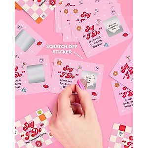 xo, Fetti Bachelorette Scratch Off Card Game Gift - 25 Dares | Bachelorette Party Decorations, Bride to Be Gag Gift, Bridesmaid Favors, Bridal Shower Supplies, Dare Girls Night Out