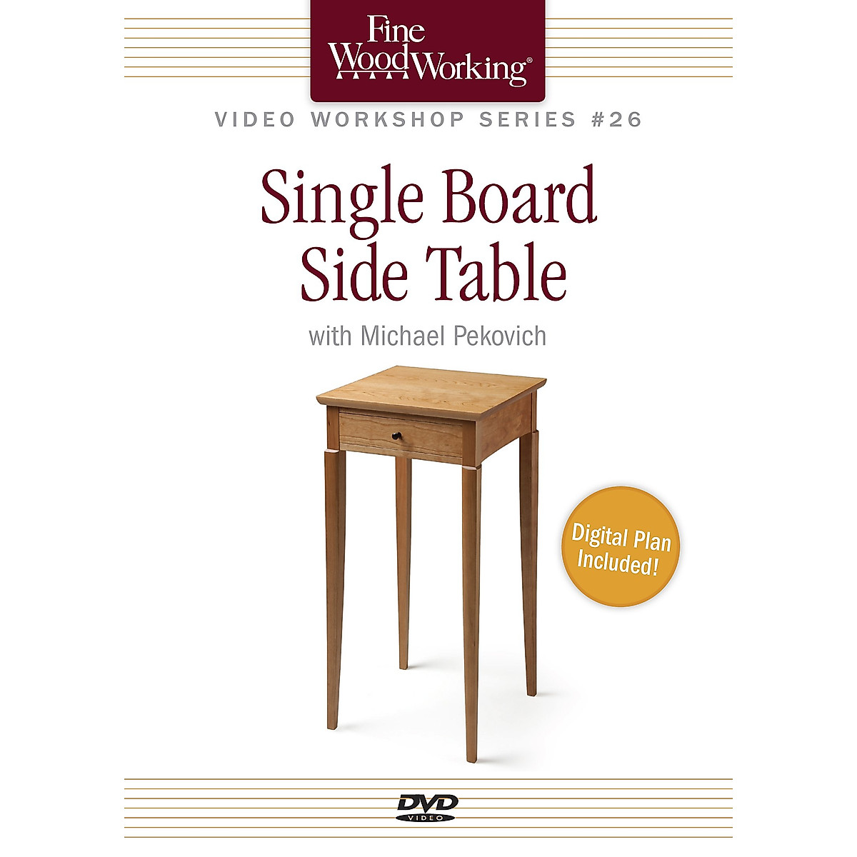Fine Woodworking Video Workshop Series - Single Board Side Table