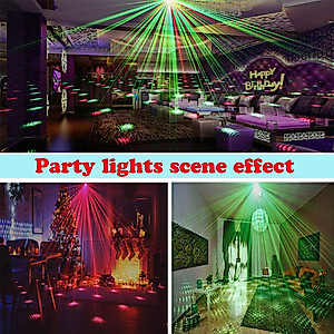 Party lights Strobe Stage Lights Disco DJ Lights Sound Activated with Remote Control Projection Effect for Karaoke KTV Club Parties Wedding Bar Festivals Stage Birthday Dancing Christmas