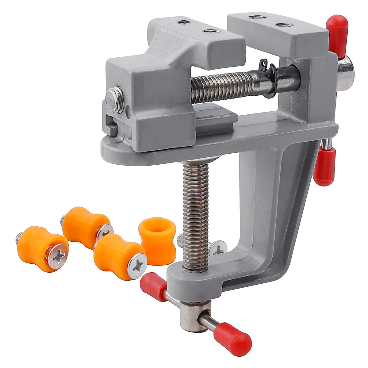 Yakamoz Mini Bench Vise Small Table Vice Clamp on Vise Drill Press Vise Workbench Vice for Jewelry Making Wood Carfit DIY Breads Watch Repairing