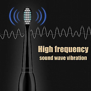 ＲＥＤ－ＮＩ RED-NI Sonic Electric Toothbrush, 4 Free Replacement Heads Included as Gifts Ideal for Adult Children and Couples Use USB Fast Charging Waterproof Toothbrush,Model: ET201 (White)