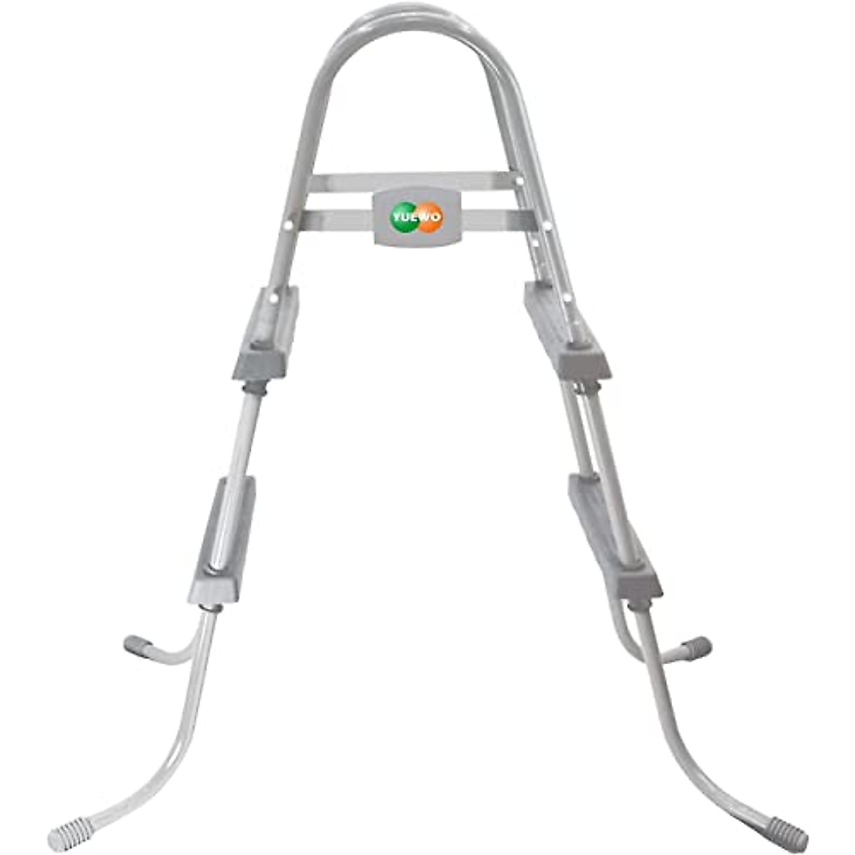 YUEWO 36" 2-Step Steel Frame Above Ground Swimming Pool Ladder with Non-Slip Plastic Steps for Entry and Exit System Swim Pools