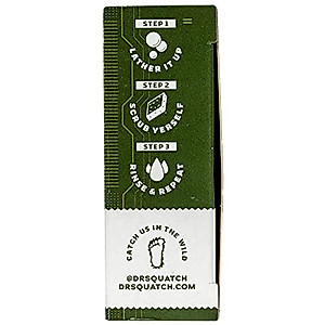 Dr. Squatch Spartan Scrub, 5 Ounce (Pack of 1), Green and Orange Swirl