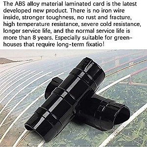 WANLING 15pcs 32mm /1.26" Garden Buildings Tube Clip Greenhouse Frame Pipe Tube Film Clip for Greenhouse Banner Frame Shelters