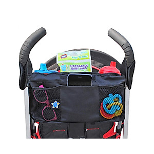 Mighty Clean Baby Stroller Organizer - Fits Most Strollers and Includes Two Deep Insulated Cup Holders to Keep Bottles Warm and Drinks Cold