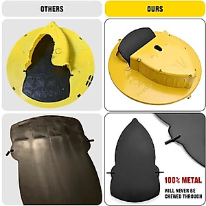 Bucket Lid Mouse Trap - Multi-Catch, Auto-Reset, Humane or Lethal Rat Trap - Metal Material - Bait Racks - Anti Escape - 5 Gallon Bucket Compatible