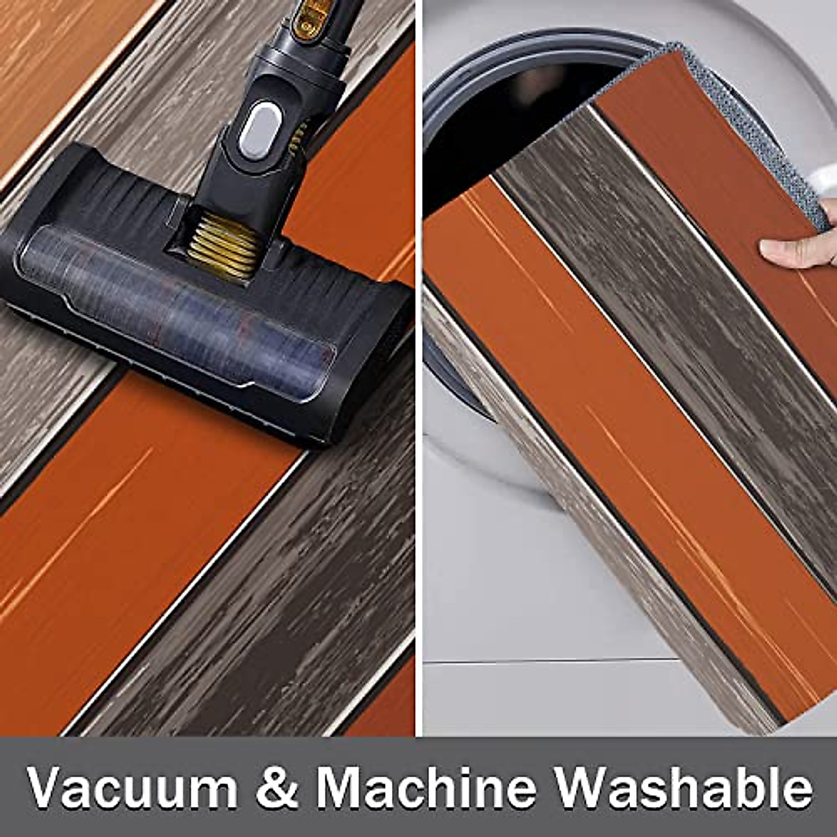 Door mat Bathroom Mat gy Bath Rug Farmhouse Rustic Barn Door Burnt Orange Grey Welcome Mat,Soft Plush Non-Slip Floor Mat Absorbent Runner Rug Fluffy Doormat for Bedroom Living Room Indoor,18x30 inch