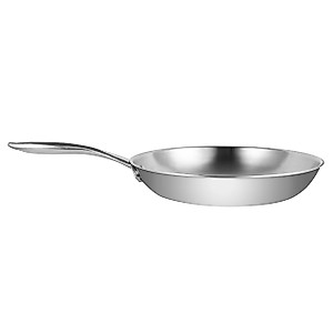 10" (26 cm) Stainless Steel Pan by Ozeri, 100% PTFE-Free Restaurant Edition