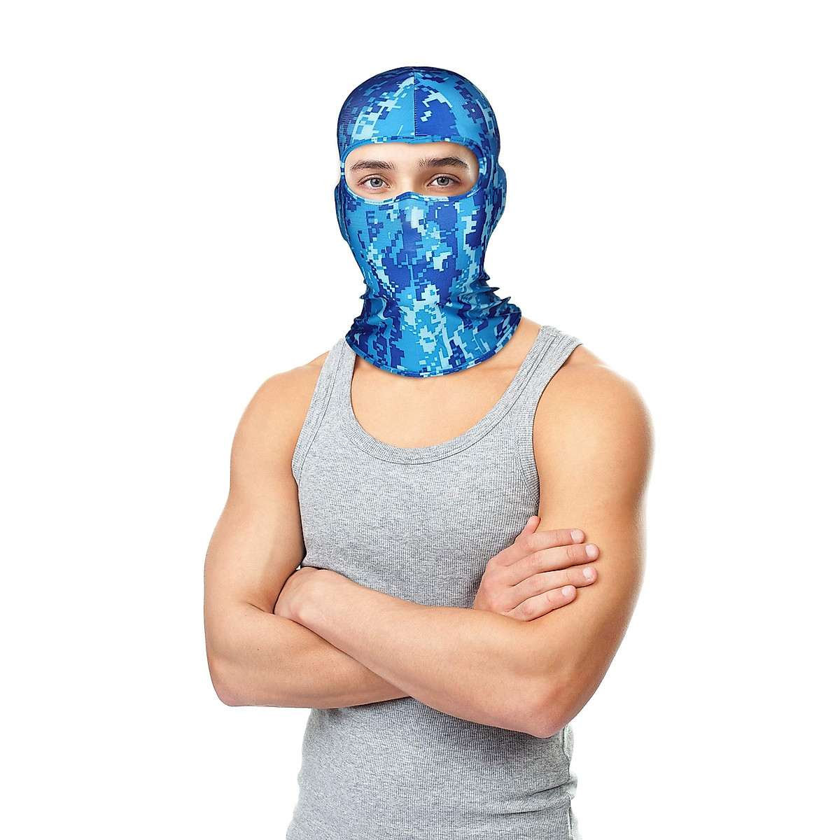 SATINIOR 8 Pcs Balaclava Face Cover Summer Face Mask UV Protection Outdoor Balaclava Windproof Sun Balaclava