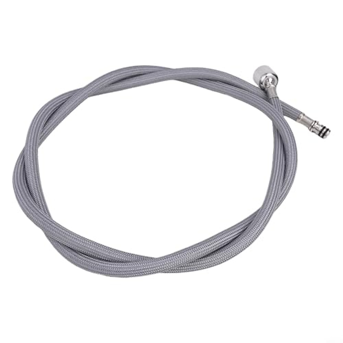 1.5m Pull Down Kitchen Faucet Hose Replacement, Flexible Pull Down Faucet Sprayer Hose Pull Out Faucet Hose Replacement With Quick Connect, 59-inch For Pluggable Nylon Hose(Snap-Gray)