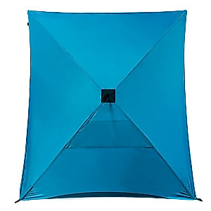 Black Sierra Beach Tent with UPF 50+ Sun Protection, Easy Set Up Sun Shelter, Portable Lawn Canopy with Carry Bag, Outdoor Pop Up Cabana Shade for The Beach, Backyard, Sports, RV