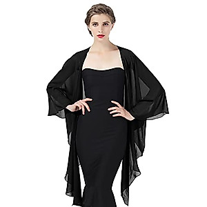 BEAUTELICATE Shawls Wraps Scarf Chiffon For Women Bridal Wedding Evening Dresses