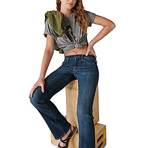 Lucky Brand womens Mid Rise Sweet Bootcut Jean, Agate, 30W x 32L US