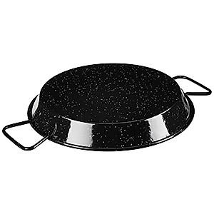 Garcima 12-Inch Enameled Steel Paella Pan, 30cm