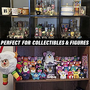 Acrylic Riser,Clear Display Risers Stand Perfume Organizer Cologne Acrylic Shelves 3 Tiered Cupcake Shelf for Amiibo Funko POP Figures Food Desserts Holder Collection Cosmetic Vendor Product