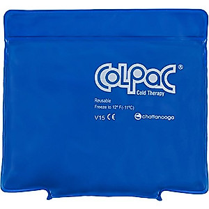 Chattanooga ColPac Reusable Gel Ice Pack Cold Therapy for Wrist, Ankle, Knee, Arm, Elbow for Aches, Swelling, Bruises, Sprains, Inflammation (5.5" x 7.5") - Blue