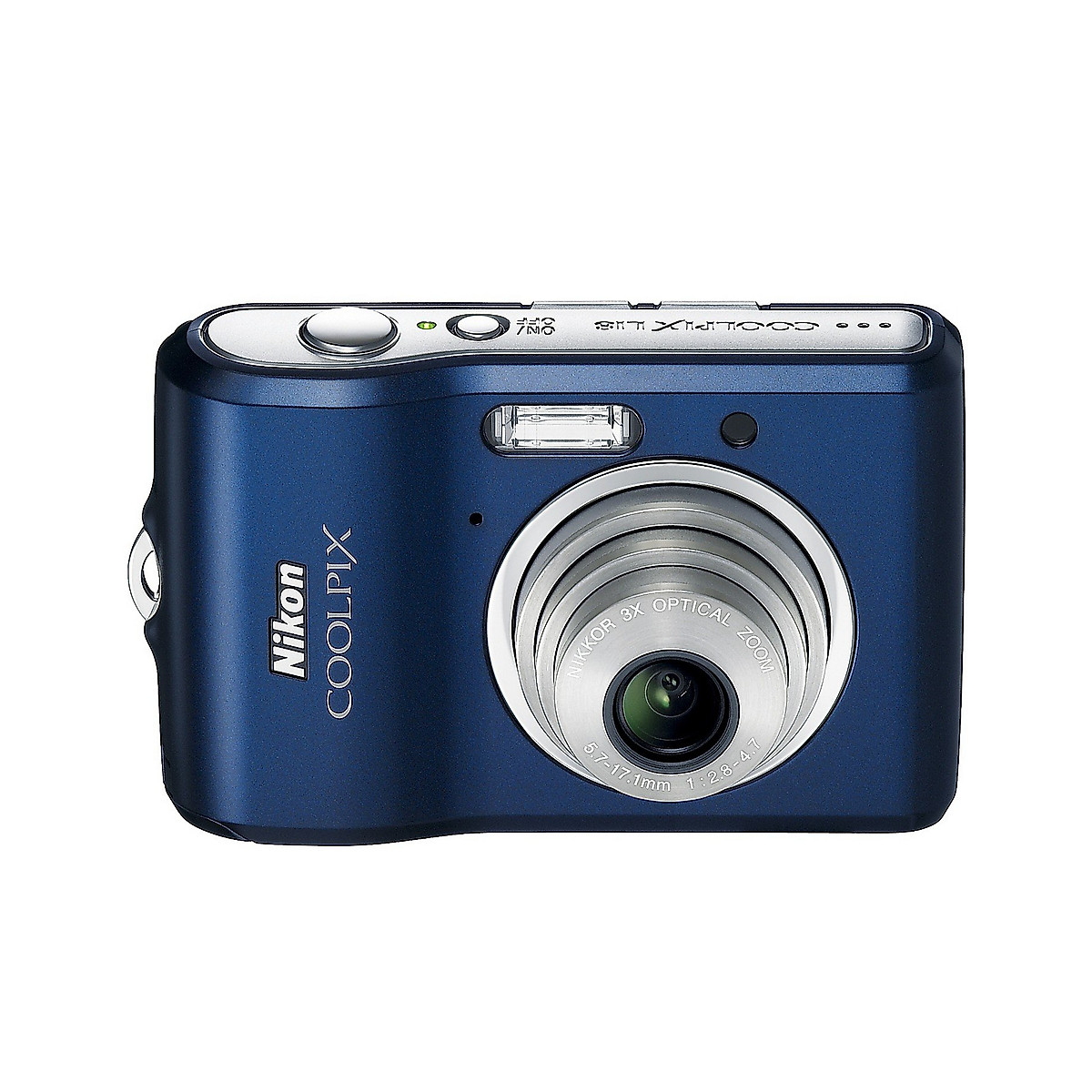 Nikon Coolpix L18 8MP Digital Camera with 3x Optical Zoom (Navy)