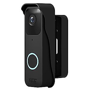 Blink Doorbell Mount, Adujstable Angle Mount Kit (up to 110 Degrees Tilt) for Blink Video Doorbell, Wide Viewing Range Left/Right Adjustable Blink Corner Mount with Mounting Cover (Black)