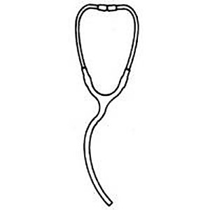 ADC Binaural/Tubing, Stainless, Dark Green 603-05DG