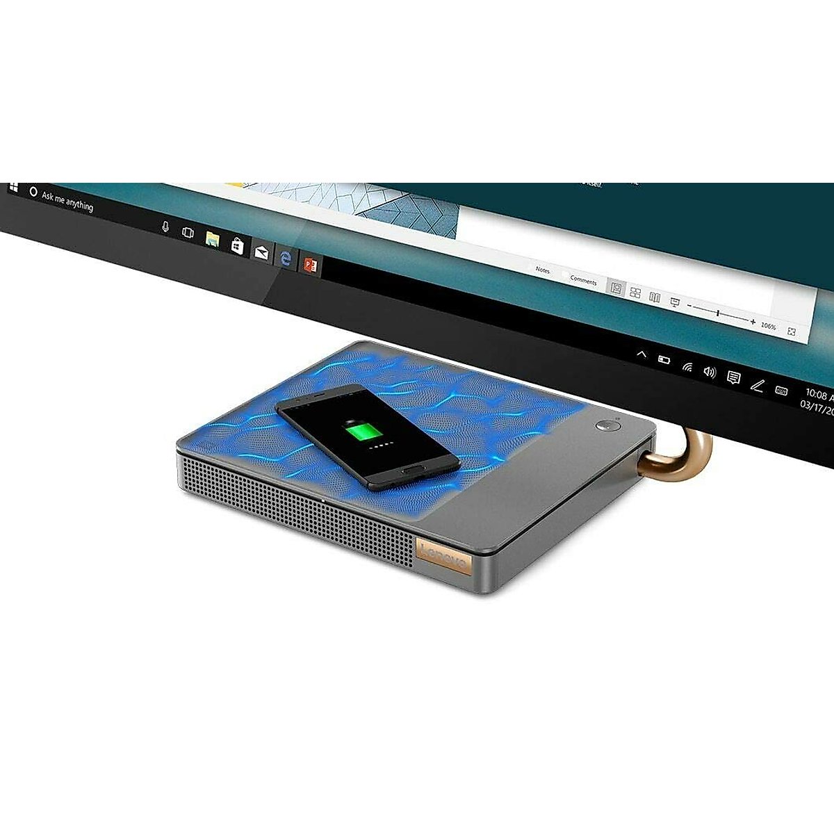 Lenovo 27" QHD Touchscreen All-in-One Ideacentre 5 Computer with Intel 8 Core i7-10700T Processor up to 4.5 GHz, 16GB DDR4 RAM, 512GB PCIe SSD, and Windows 10 Home
