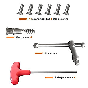 4 Inch Wood Lathe Chuck Set 1" x 8 tpi, Self Centering 4 Jaw Wood Turning Chuck 5pc (4 jaw chuck set 5pc)
