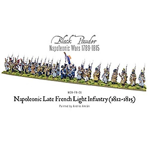Black Powder Late French Light Infantry Napoleonic War Military Wargaming Plastic Model Kit