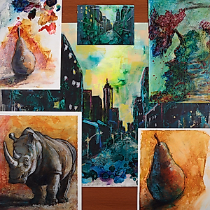 Artfinity Synthesis Watercolor Paper Pads - White 74lb., 200gsm Synthetic Paper for Painting, Sketching, and More! - 11x14"