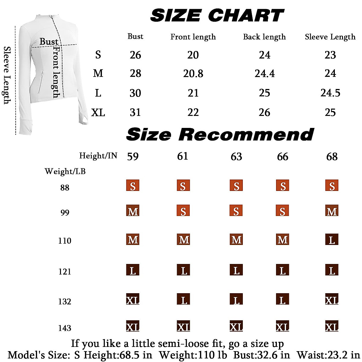 CARPESUN Women's Stretchy Workout Jackets Lightweight Full Zip Running Track Jacket (White, Medium)