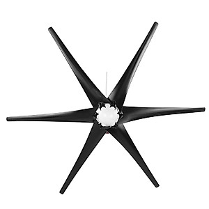 Wind Turbine Generator, Windmill Generator 800W Wind Turbine 6 Blade Wind Controller Turbine Generator Kit for Boats, Terraces, Cabins or Home(Black 24V)