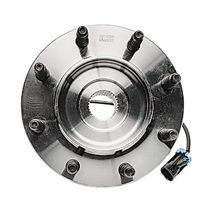 Detroit Axle - 4WD Front Wheel Bearing Hubs for Silverado Sierra 2500 HD 3500 Chevy Avalanche Suburban GMC Yukon XL 2500 Hummer H2 Wheel Bearing and Hubs Assembly Replacement