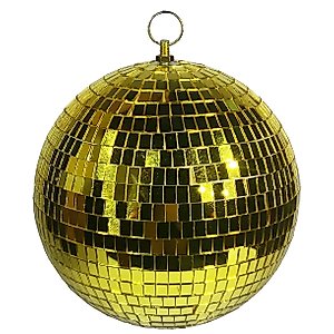 8" Mirror Disco Ball - Cool and Fun Hanging Party Disco Ball for Big Party Decorations, Party Design、Decorate (8 inch, Gold)