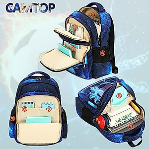 CAMTOP Soccer Backpack for School Kids Boys Backpacks Preschool Kindergarten Elementary Football Bookbag(Age 3-8 Years)