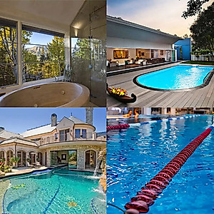 Katikies Pool Brush,Stainless Steel Brush Head,Wire Bristles,for Cleaning and Scrubbing Surfaces Debris Off of All The Areas Within a Pool - Walls, Tiles, Floors, Steps and Corners. (18-inch While)