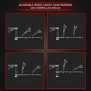 DeadEyeVR Annihilator 2 - VR Magnetic Carbon Fiber Rifle Adapter Stock Controller Attachment Accessory for Virtual Reality (Index - Sling - AR15)