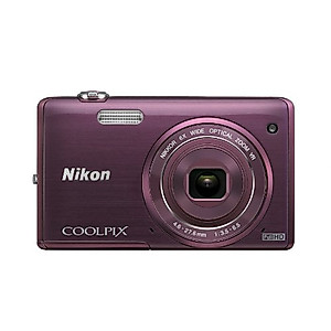 Nikon COOLPIX S5200 Wi-Fi CMOS Digital Camera with 6x Zoom Lens (Plum) (OLD MODEL)