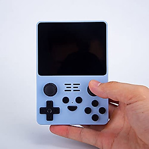 Powkiddy RGB20S Handheld Retro Game Console with Built-in Games (64G 15000 Games Blue)