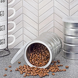 Cornucopia Empty Coffee Cans (4-Pack); Metal Cans for Kitchen Storage, Coffee Packaging and Arts & Crafts