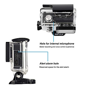GEPULY Skeleton Housing Case for GoPro Hero 4, Hero 3+, Hero 3 Action Camera Side Open Protective Housing Case with Skeleton Backdoor for GoPro Hero4, Hero3+, Hero3 Camera