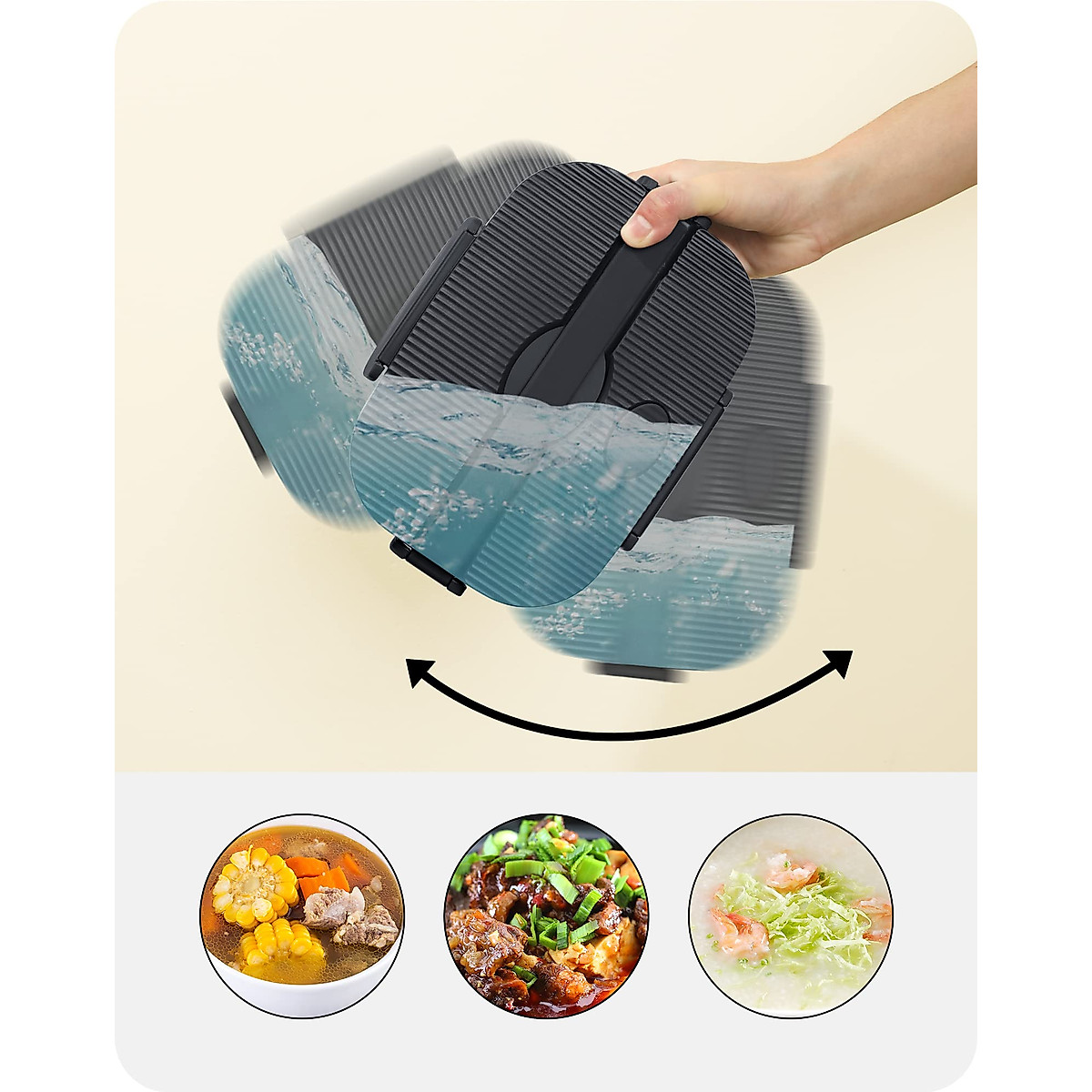 STN Heated Lunch Box,75W Electric Lunch Box Food Heater 1.5L Heated Lunch Boxes For Adults Work With Insulated Bags and Big Cutlery Set For 12V 24V 110V