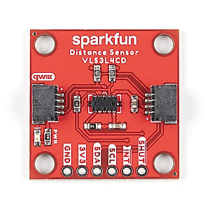 SparkFun Distance Sensor - 1.3 Meter, VL53L4CD (Qwiic) - 1mm to 1300mm Measurement Distance - 1 Millimeter Precision Resolution with Around +/-7mm Accuracy - 2.6V to 3.5V Power Requirement