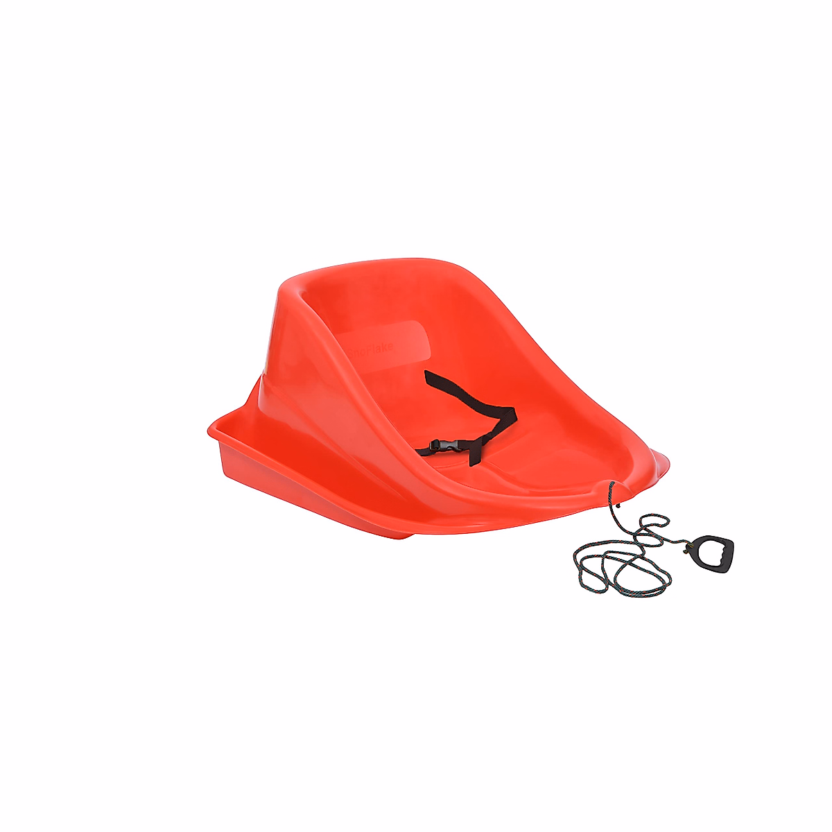 Superio Baby Pull Sled, Infant Boggan Snow Sled, Child Safe Plastic Sleigh with Pull Ropes and Seat Belt, (Red)