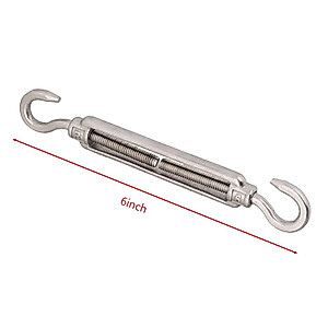 Clothesline, Stainless Steel Clothesline Wire Outdoor Cable Wire Rope Laundry Hanging Drying with Tightener System Multipurpose forOutdoor/Indoor/Home/Drying (32Ft)