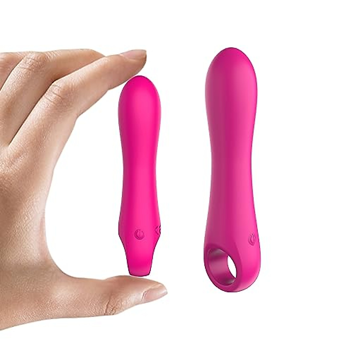 Adult Toys G Spot Dildo Vibrator - NSBAN Mini Vibrating Dildos with 10 Powerful Vibrations Modes, Anal Clitoris Finger Vibrators for Travel Sex Toy for Womens Sexual Toy(Pink)