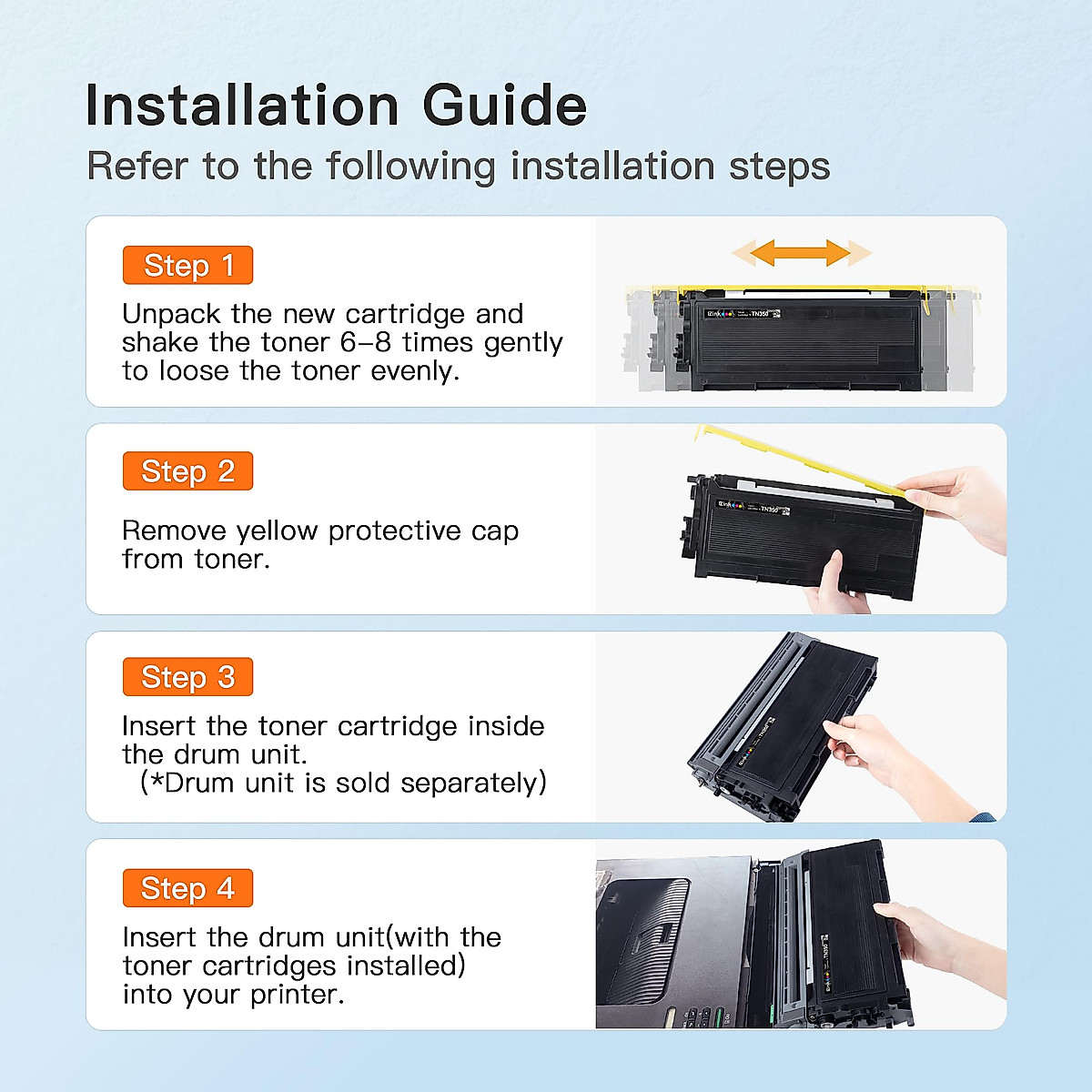 E-Z Ink (TM) Compatible Toner Cartridge Replacement for Brother TN350 TN-350 TN 350 to Use with Intellifax 2820 Intellifax 2920 HL-2070N HL-2040 DCP-7020 MFC-7820n (Black, 1Pack)
