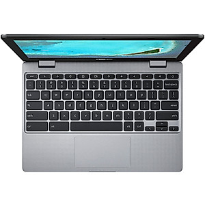 ASUS Chromebook CX22N 11.6-inch HD Non-Touch 32GB eMMC Intel Celeron N3350 (4GB RAM, Intel UHD Graphics, SD Card Reader) Grey, CX22NA-211.BB01