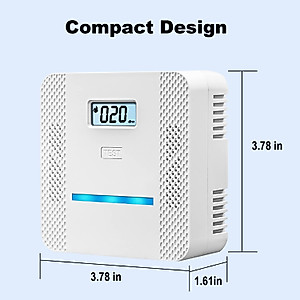 Carbon Monoxide Detectors, Portable Smart Combination Carbon Monoxide and Smoke Alarm,CO Alarm with Test Button Large LCD Display,Battery Operated